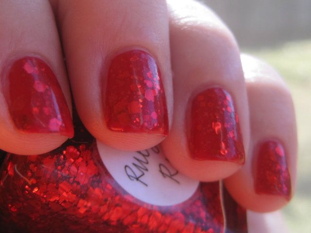 Lavish Layerings: Lynnderella Ruby Red Ruby...plus Bride of Franken?